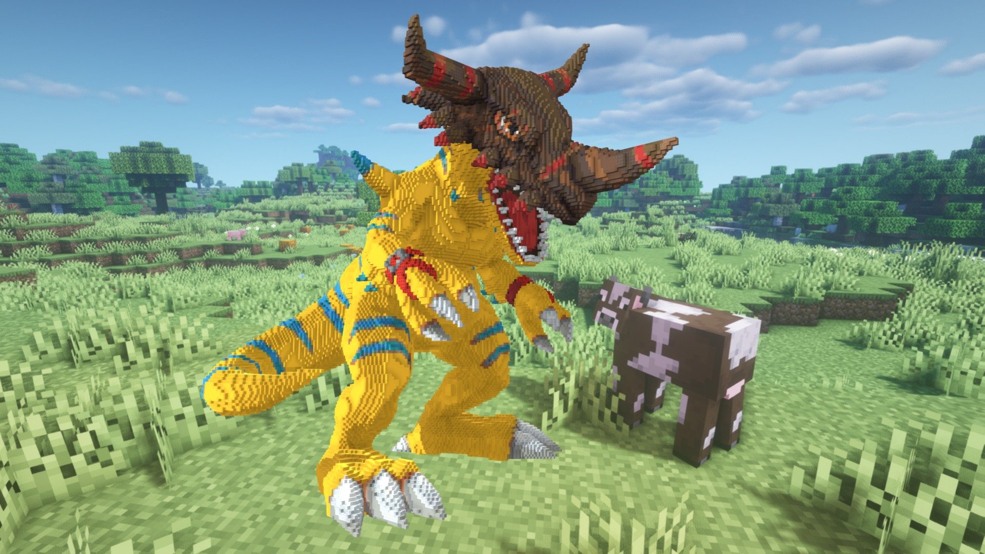 Minecraft Geogreymon Build Schematic 3d Model By Inostupid [7b9d6fe