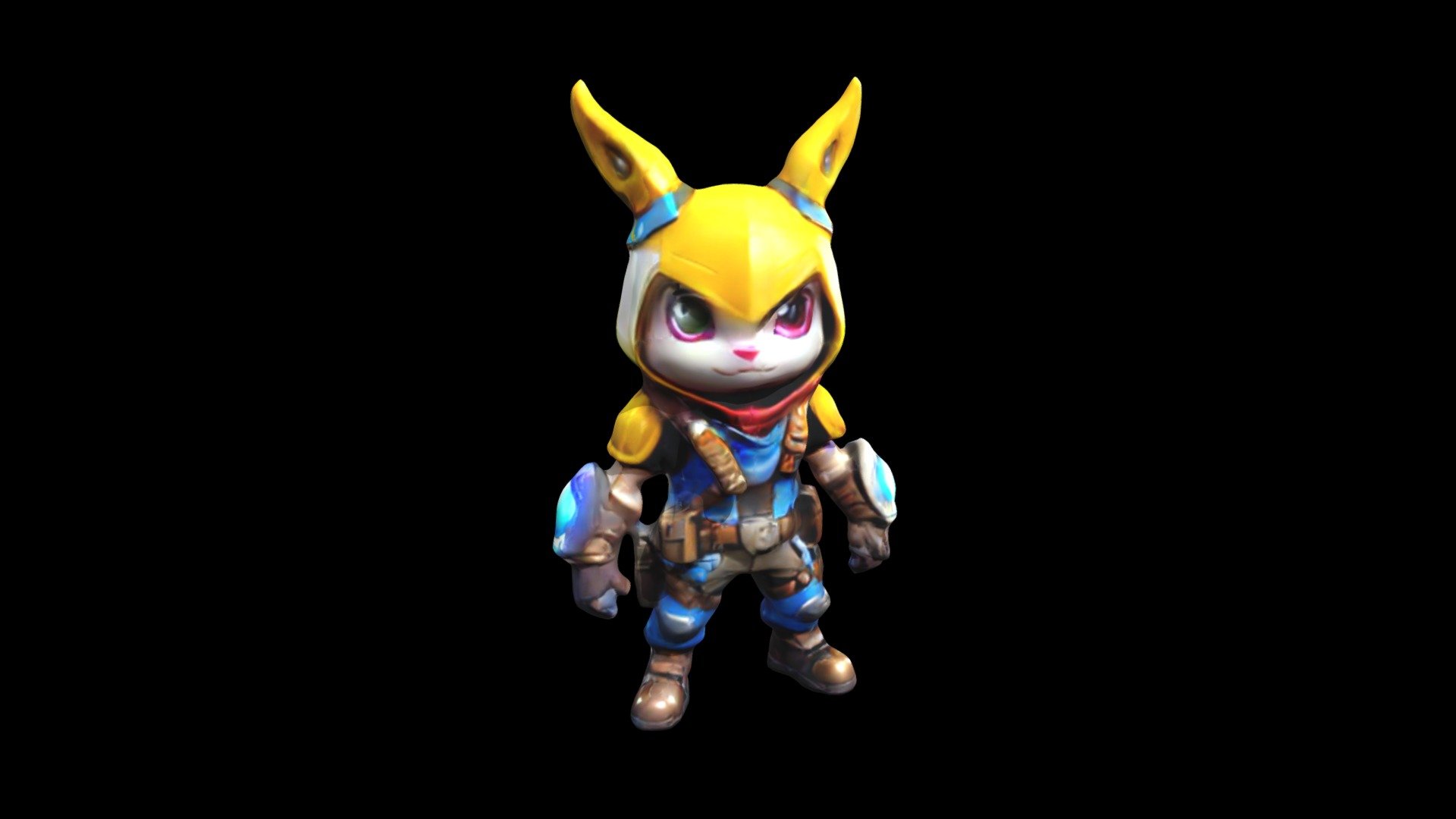 Anime Rabbit Fighter - Download Free 3D model by klrxyz [7b9d8e6 ...