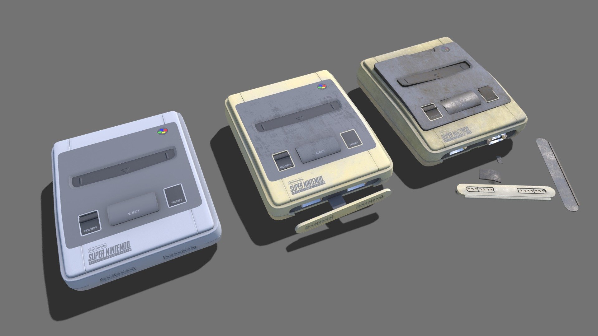 SNES Mini 3 version - Download Free 3D model by Totorang [7b9f2cc ...