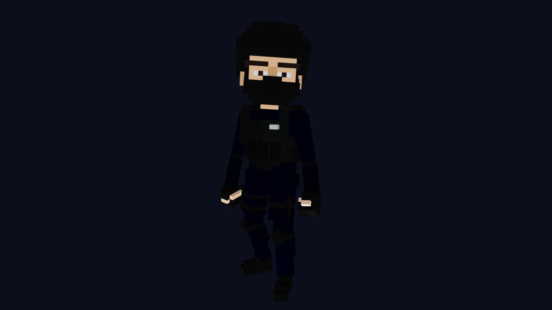 Swat Character - 3D Voxel Model - Buy Royalty Free 3D model by MrMGames ...