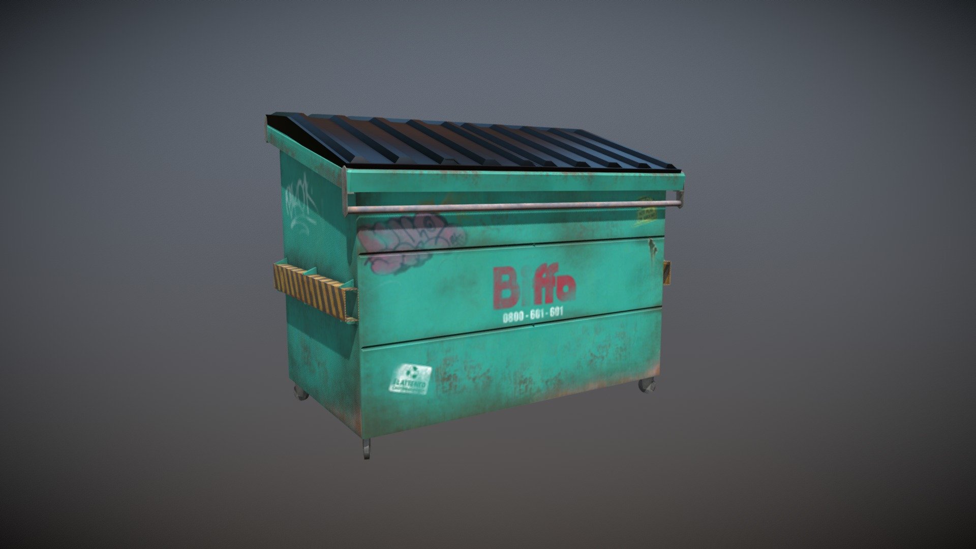 Dumpster - 3D model by Charlie Addison (@ca304028) [7ba1459] - Sketchfab