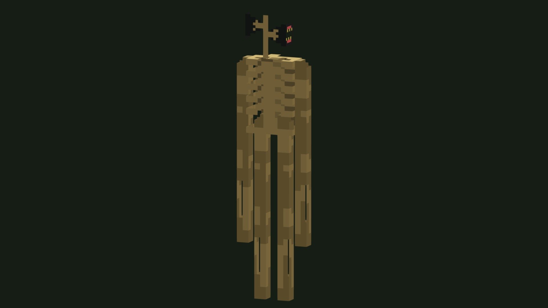 Siren Head Minecraft - Download Free 3D model by P3dro nixye ...