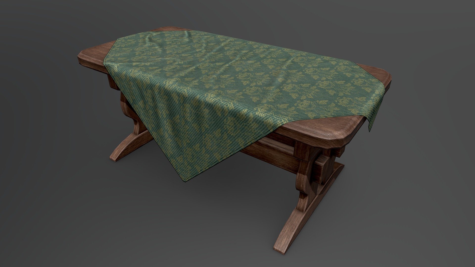 Medieval Table - 3D model by YejoonJoung [7ba7505] - Sketchfab