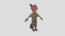 Nick Wilde (Zootopia) - Download Free 3D model by Guilherme Navarro ...