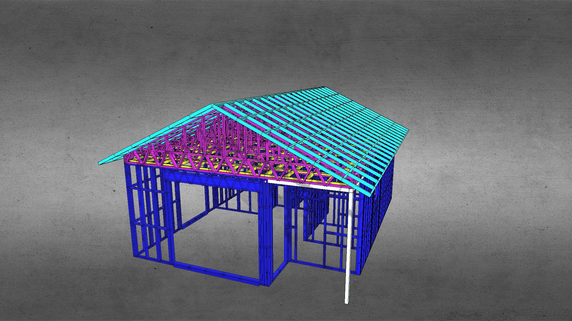 1эт коттедж на ИК - Download Free 3D model by Master of Projects ...