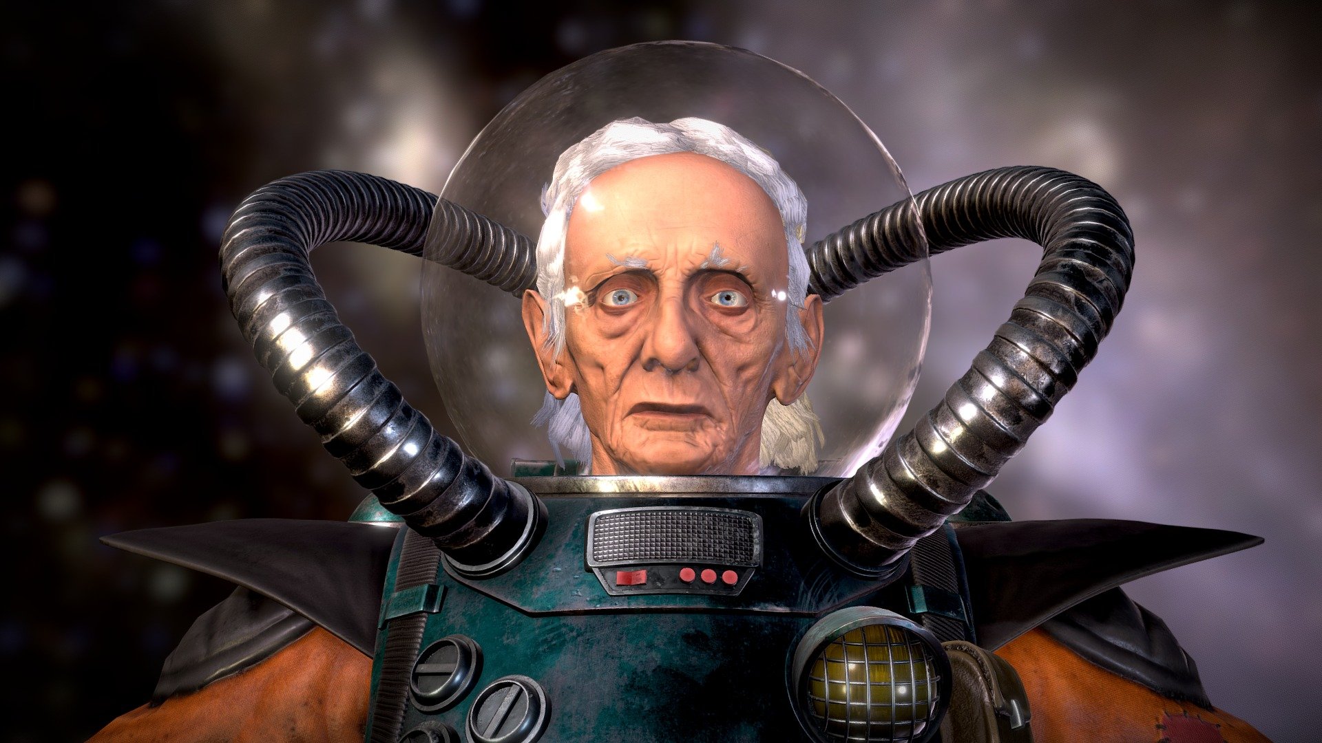 Senior Spaceman Character - 3D model by hardtmann3D [7ba9f65] - Sketchfab