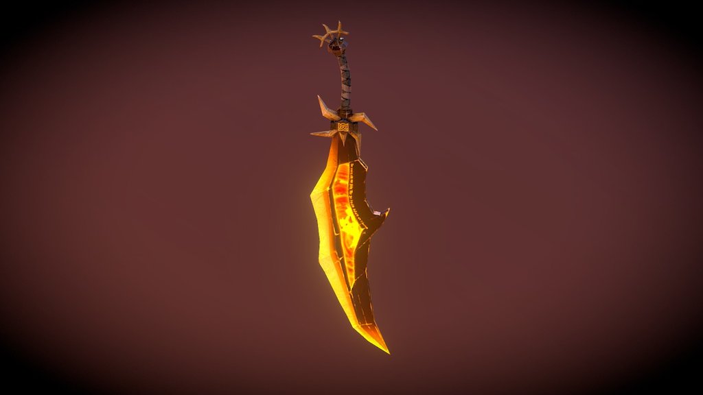 Fire Sword - 3D model by Fernando.Petuco [7baaa27] - Sketchfab