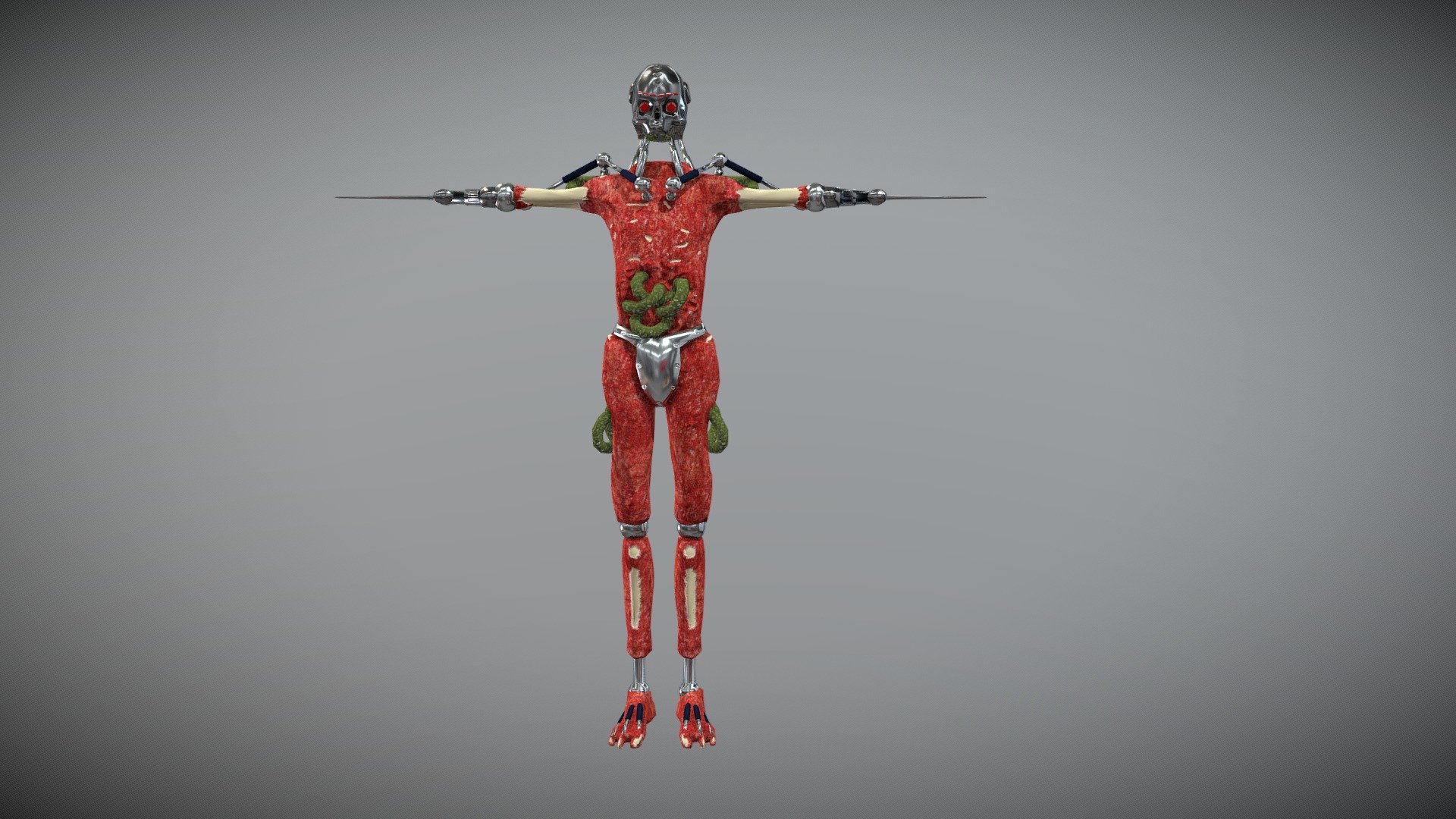 Cyborg2 - 3D model by Karabas Studio (@Alexei777) [7bad99f] - Sketchfab