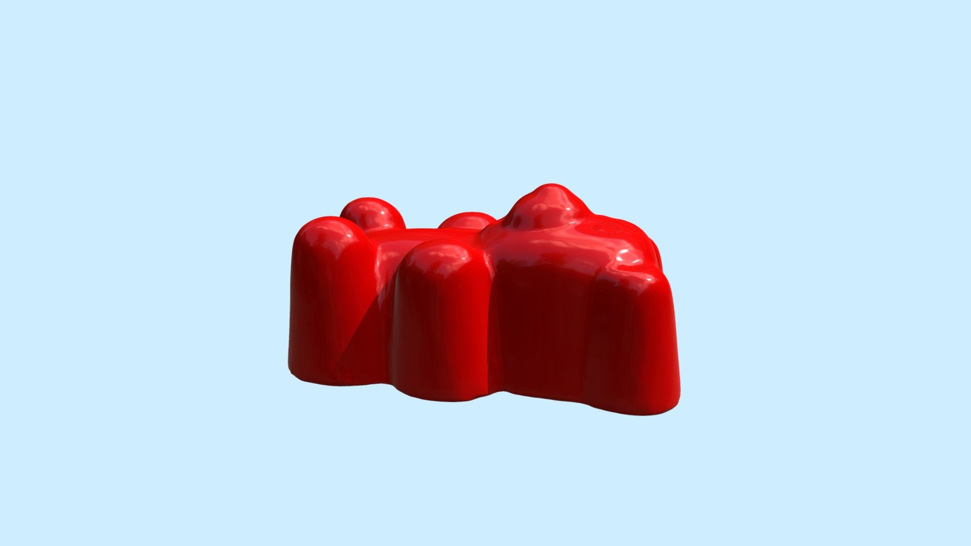 Gummy Bear - 3D model by B3D (@b3d_com_pl) [7bafc84] - Sketchfab