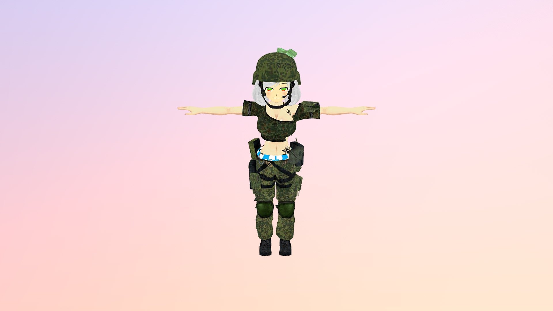 Аниме солдат для VRCHAT - Download Free 3D model by AniDub_2901 ...