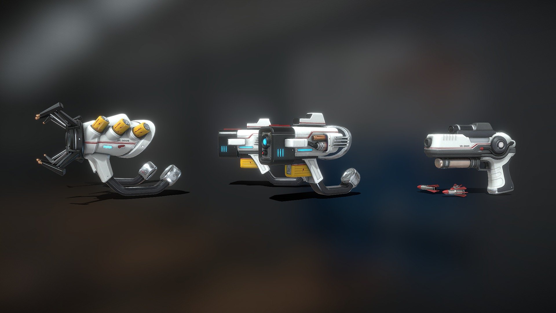 Sci-Fi Laser Gun Bundle - Buy Royalty Free 3D model by Experience Lab ...