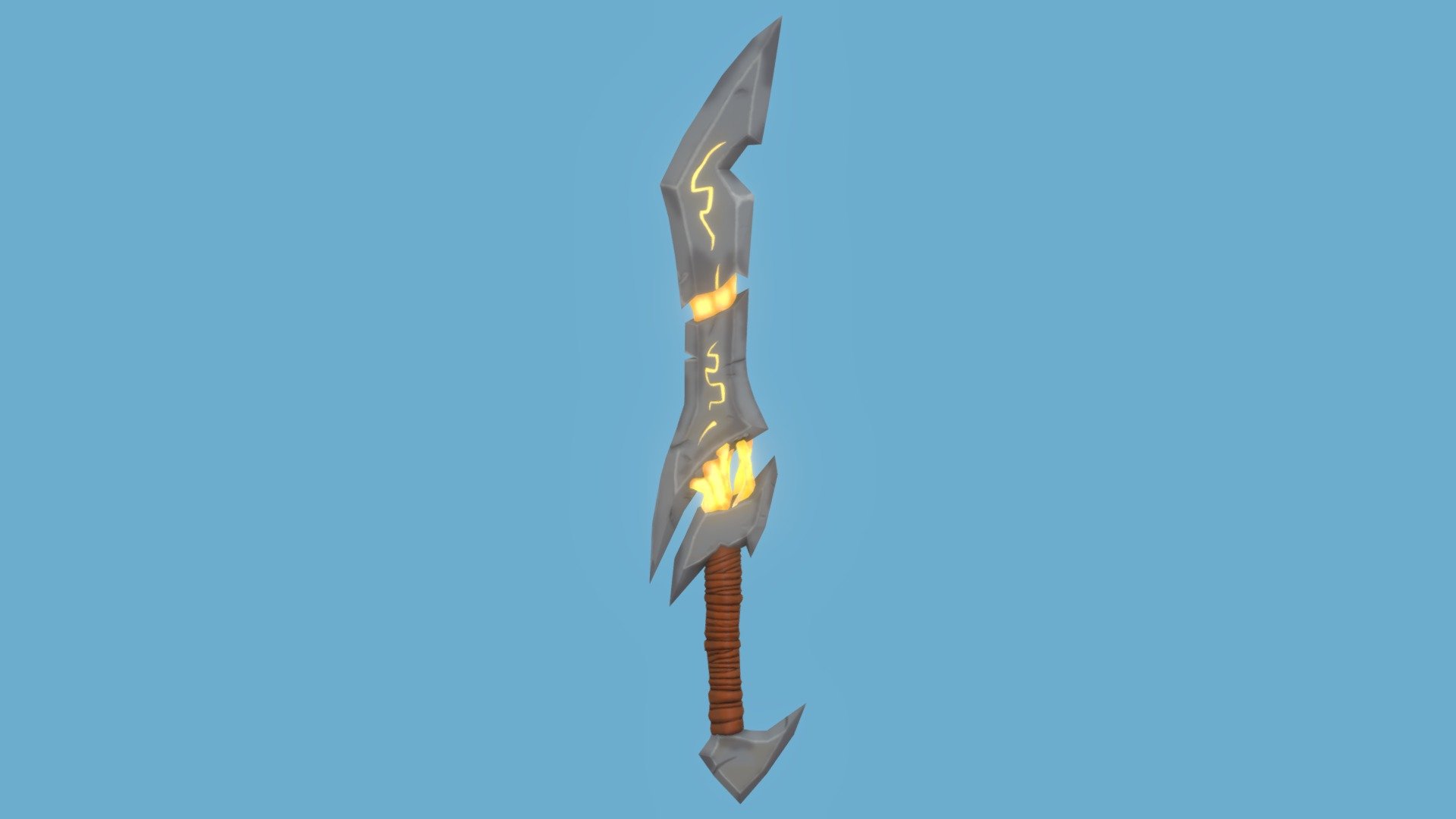 Firey Sword - 3D model by Sam (@Sam_1234) [7bb1f52] - Sketchfab