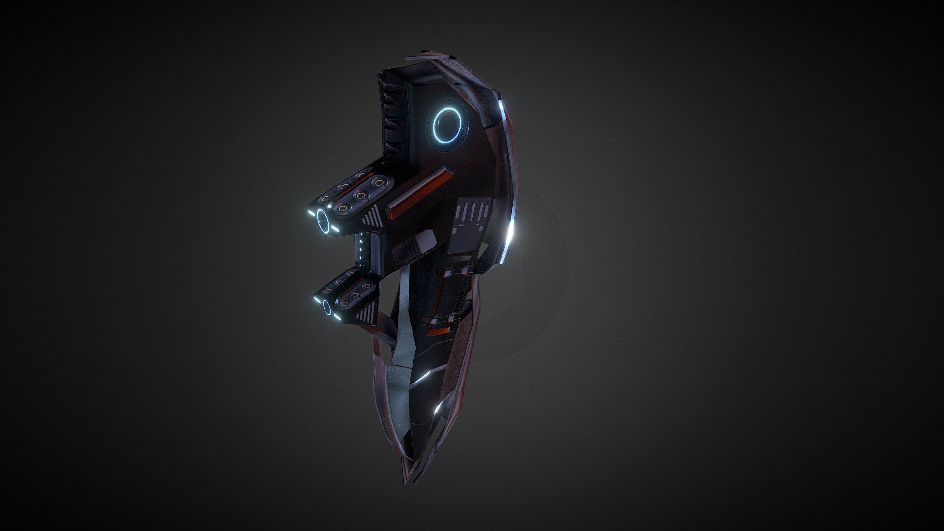 Shield Drone - 3D model by JeffFleetwood [7bb36ae] - Sketchfab