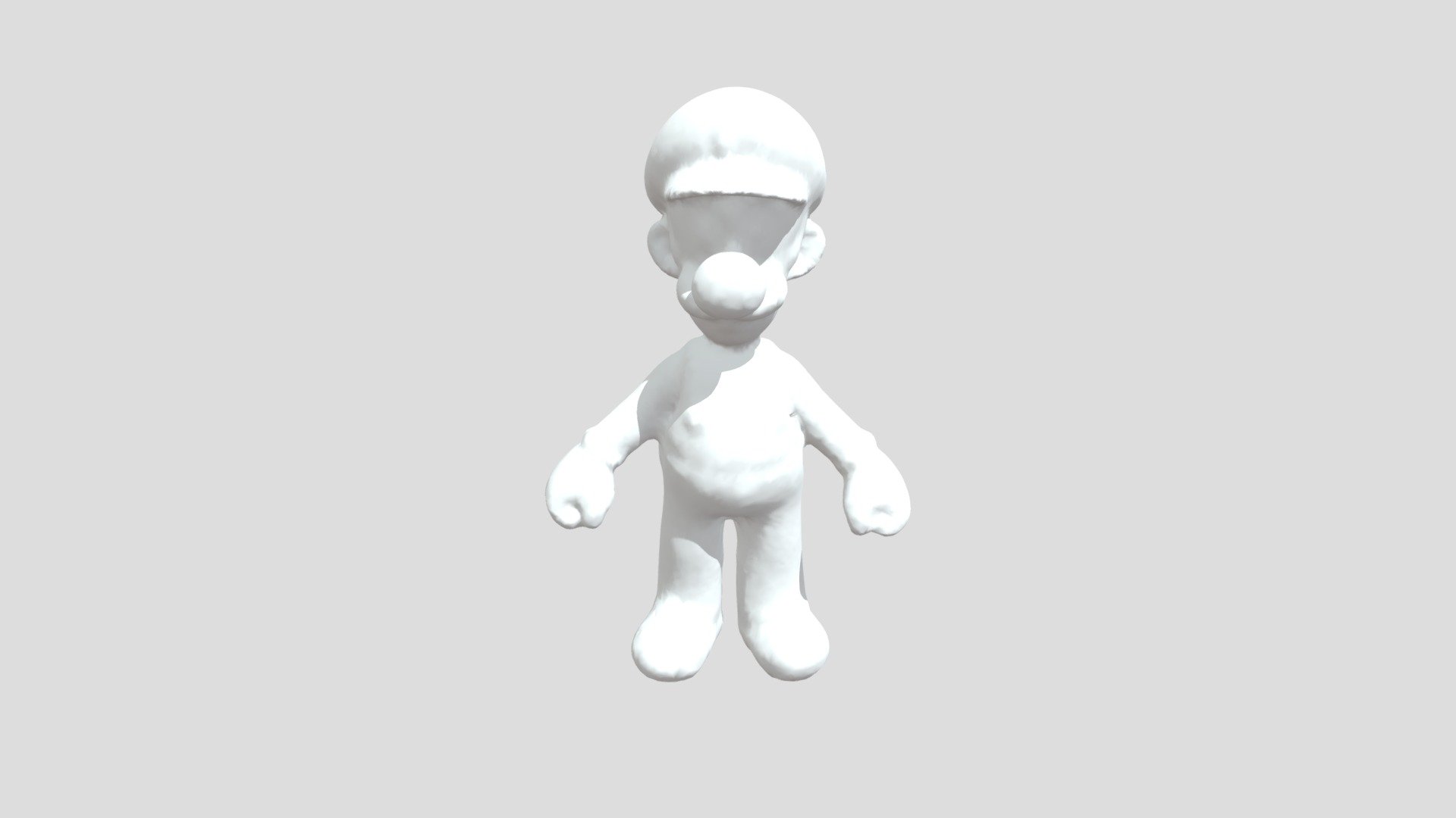 luigi textured 3ds - 3D model by isaiasozunah [7bb3b89] - Sketchfab