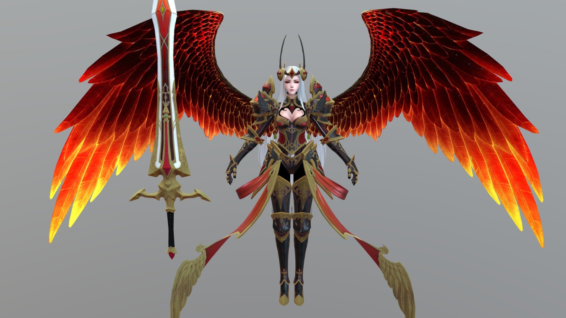 Angelic Beauty Warrior - 3D model by Chenchanchong [7bb519d] - Sketchfab