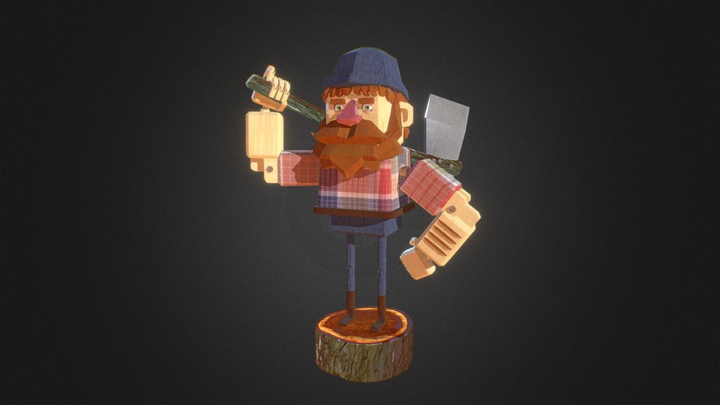 WOODEN GUY - 3D model by fernandomts [7bb5db0] - Sketchfab