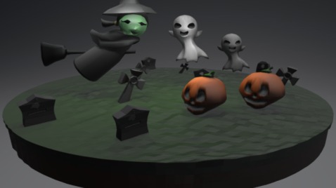 Halloween Scene - 3D model by Three Orange Cats (@threeorangecats ...