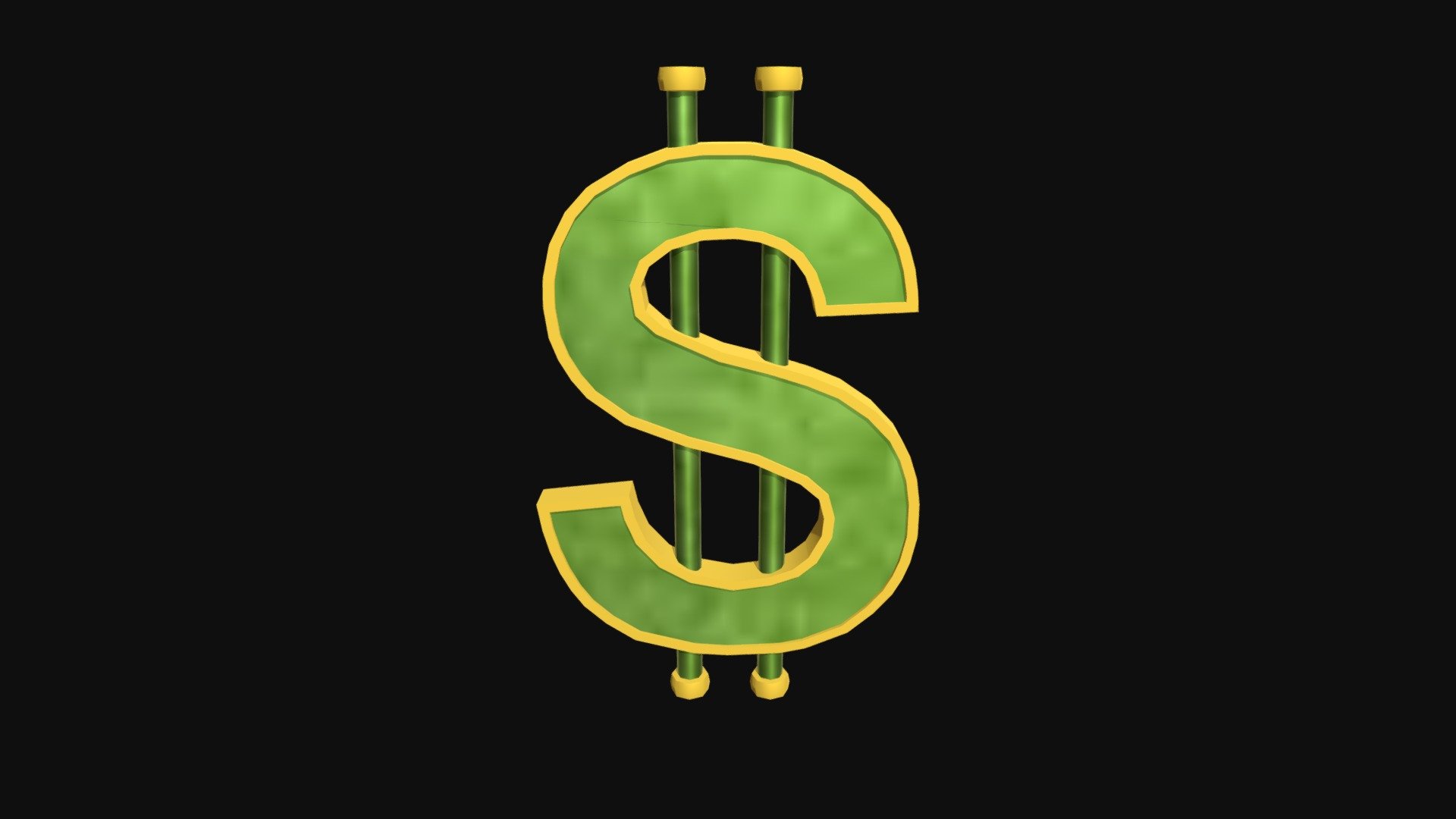 Low poly dollar symbol - Download Free 3D model by komashenn [7bb84a2 ...