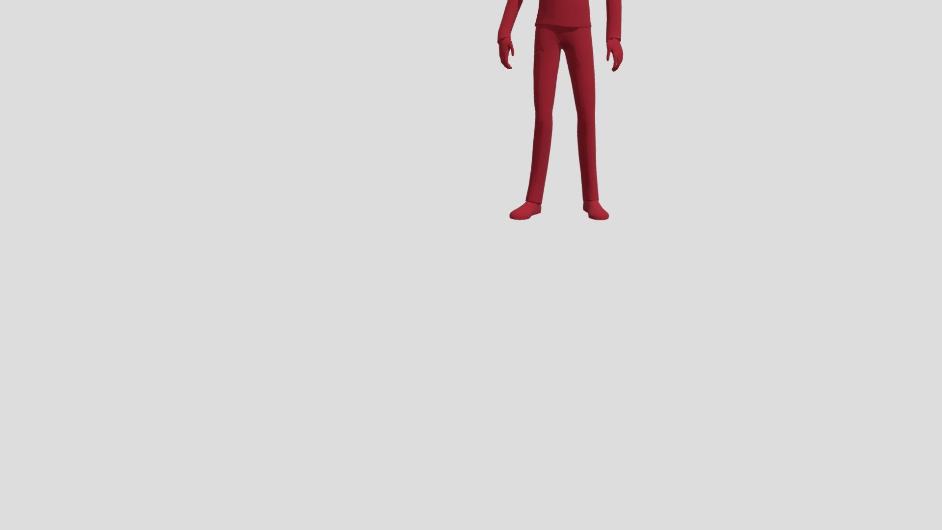 Red Paint 3d Man With Animation - 3D model by cetacBellako [7bba31a ...