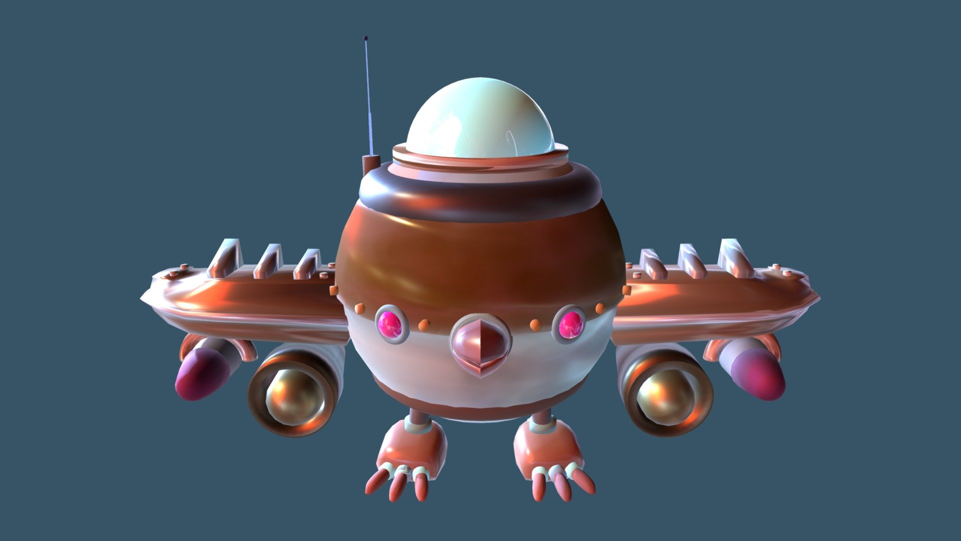 chickenship3 - 3D model by EDUARDOLITSEK [7bbd752] - Sketchfab