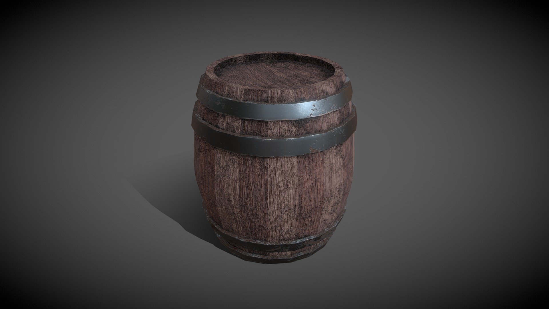 Muddy Wooden Barrel - 3D model by BJW [7bbe5da] - Sketchfab