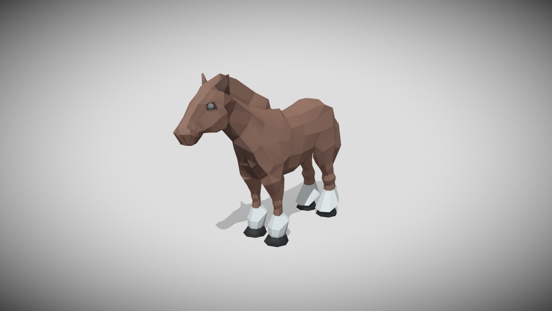 Low Poly Horse - Buy Royalty Free 3D model by AssetSource [7bbe811 ...