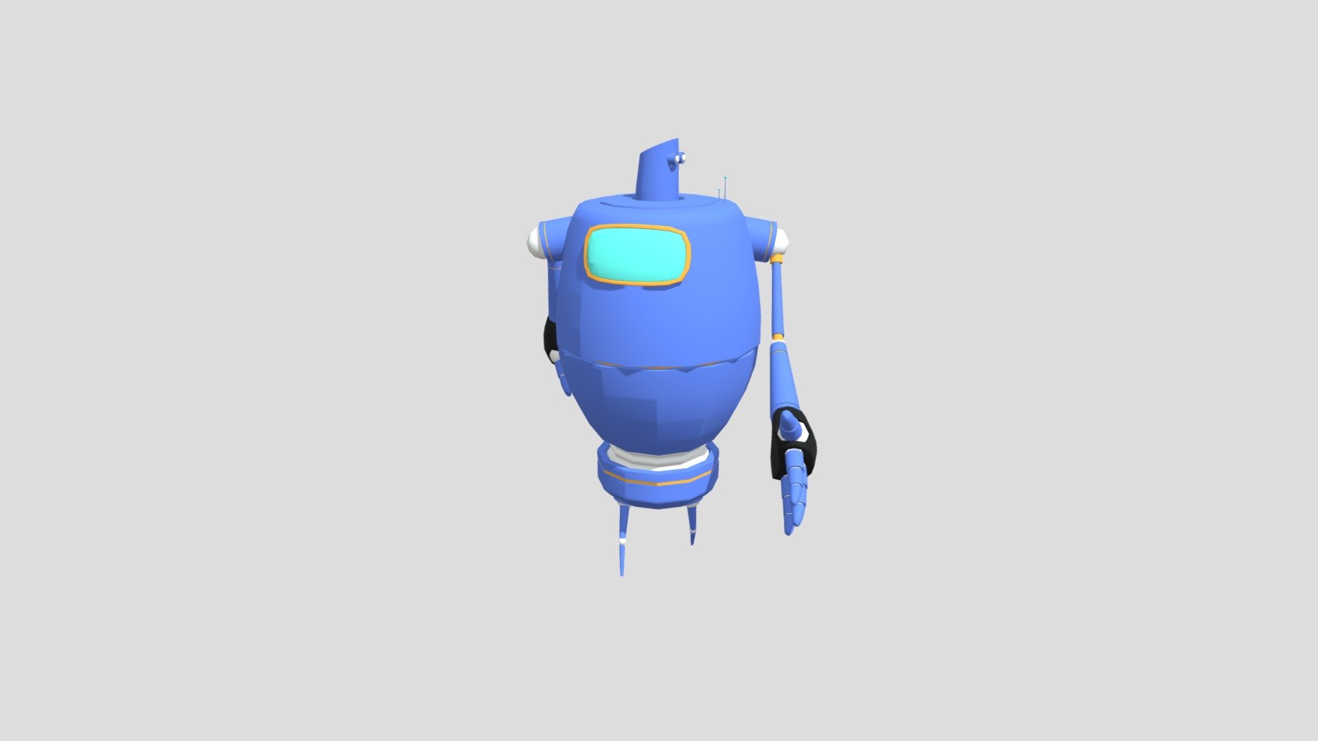 Blue Robot Walk2 - Download Free 3D model by raynart7 [7bbfbc1] - Sketchfab