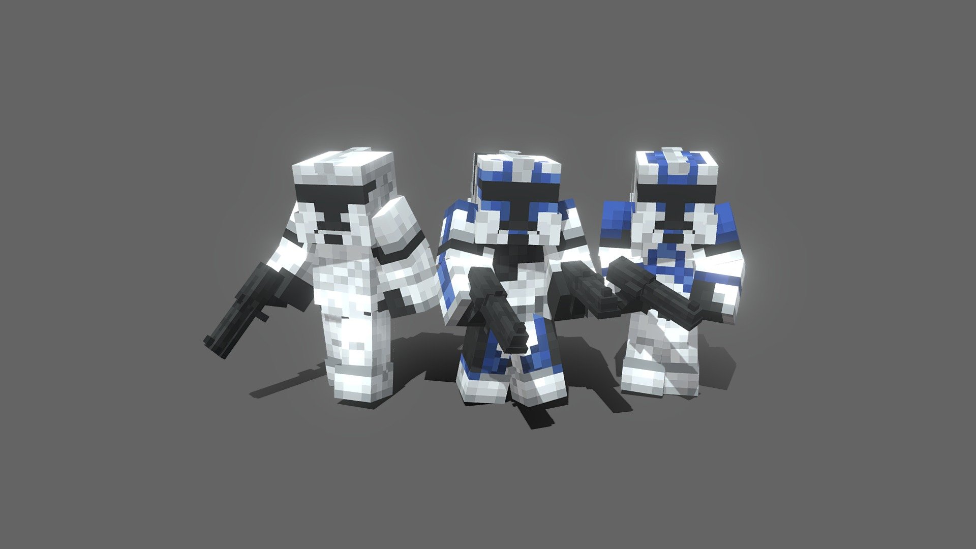 Clones Minecraft 501st - 3D model by PixelCraft (@PixelCraft_Z ...