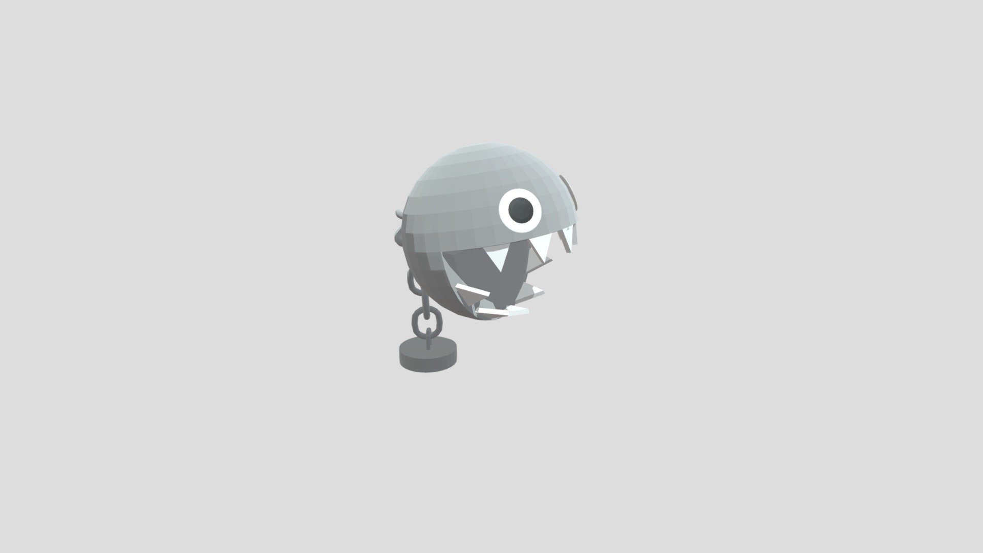 Chain Chomp - Blender - 3D model by Lanceron (@blancergun) [7bc6467 ...