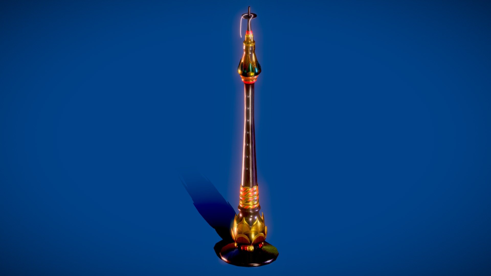 Traditional instrument - Serunai - Buy Royalty Free 3D model by ...