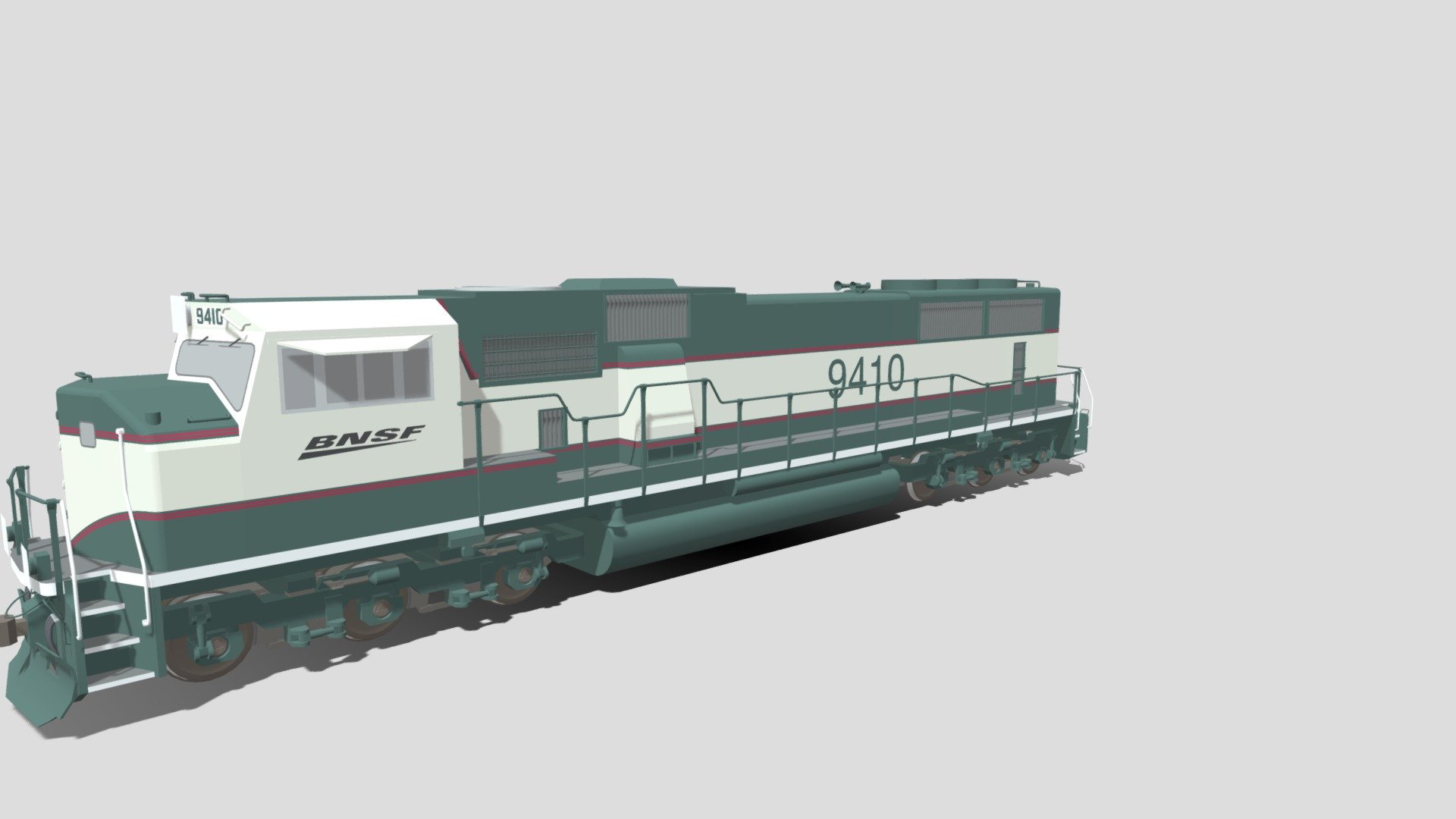 BNSF SD70MAC - Download Free 3D model by zairiq zairiq (@zairiqzairiq) [7bc6fba] - Sketchfab