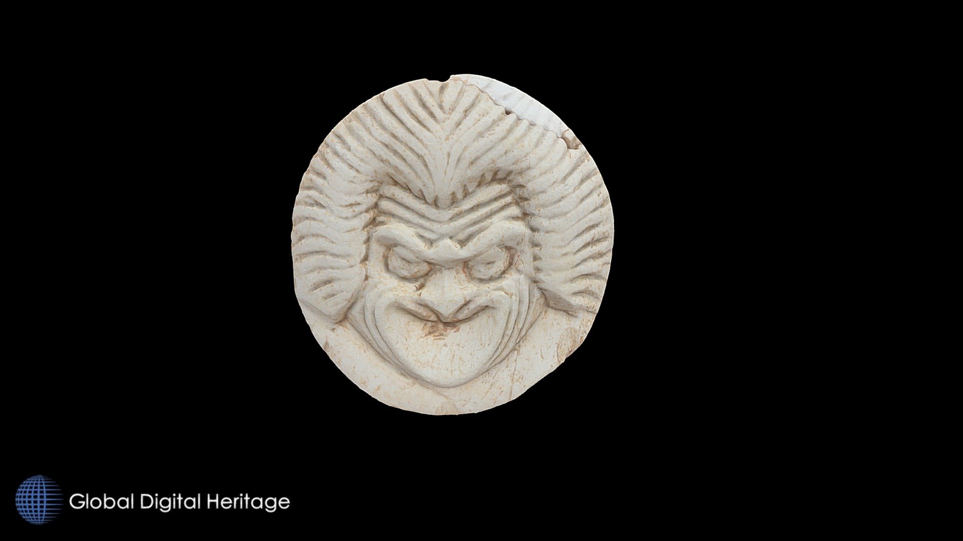 Theatrical mask, Tarraco (Tarragona, Spain). - Download Free 3D model ...