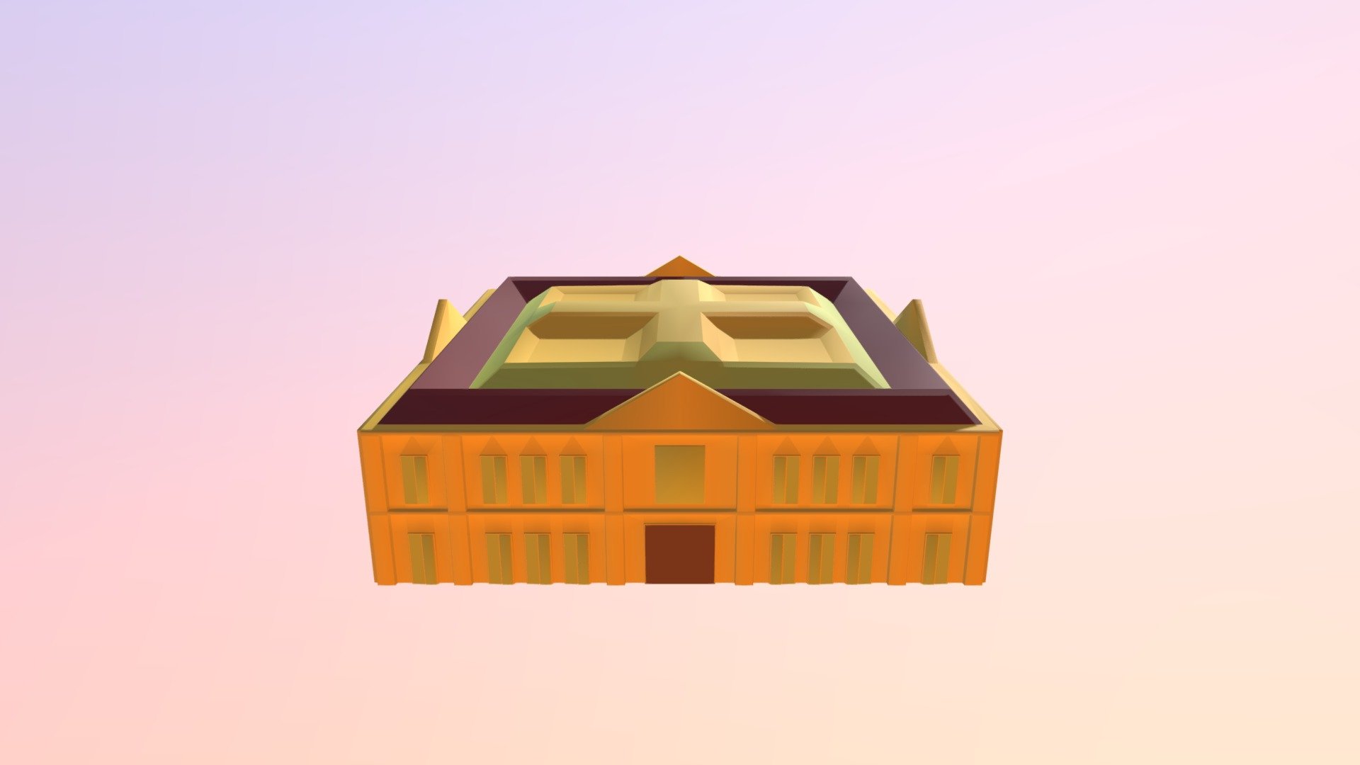 Historic Building - 3D model by Ralemao [7bc9440] - Sketchfab