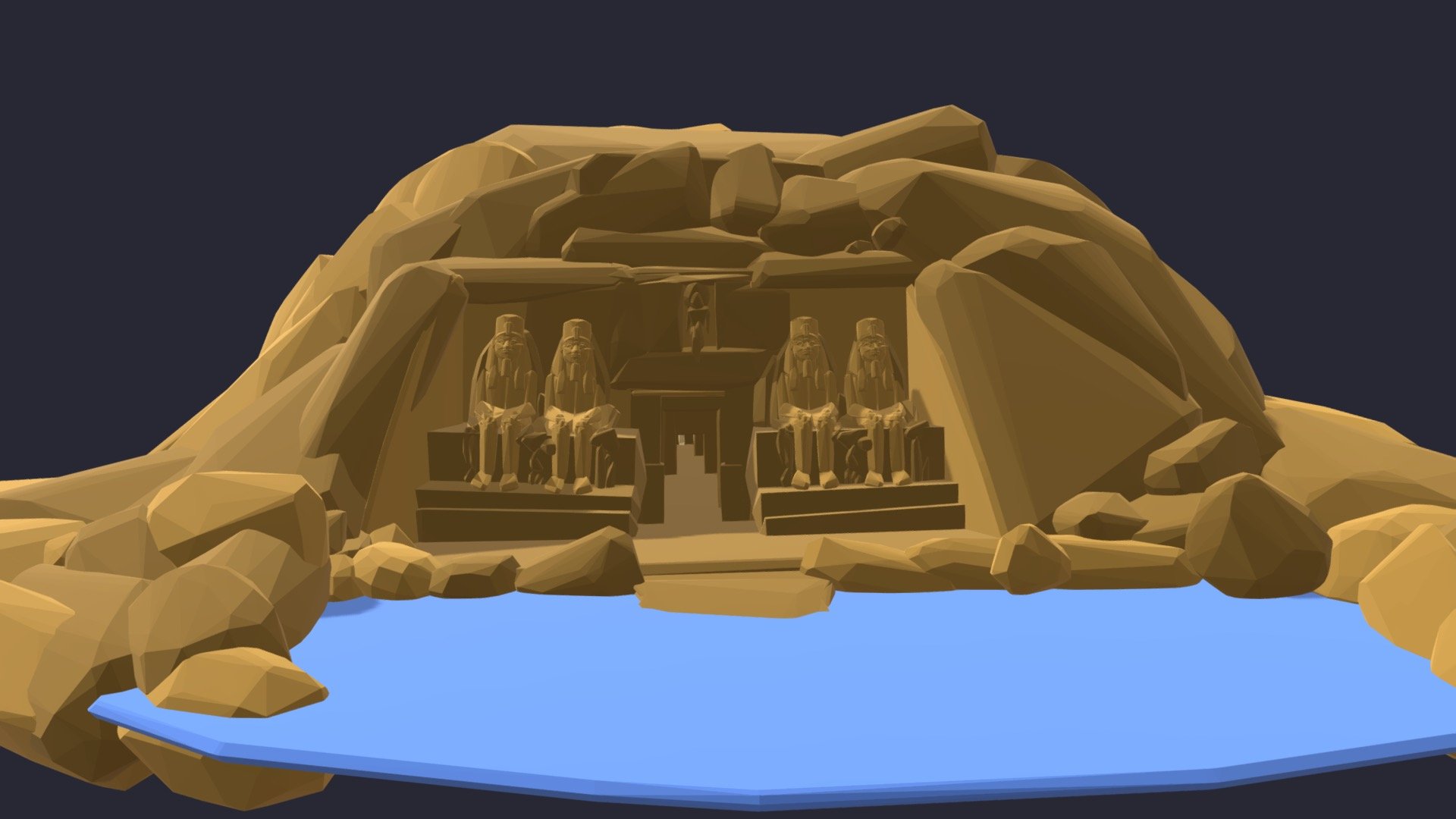 ABU SIMBEL - Download Free 3D model by clarissima [7bc9b5e] - Sketchfab