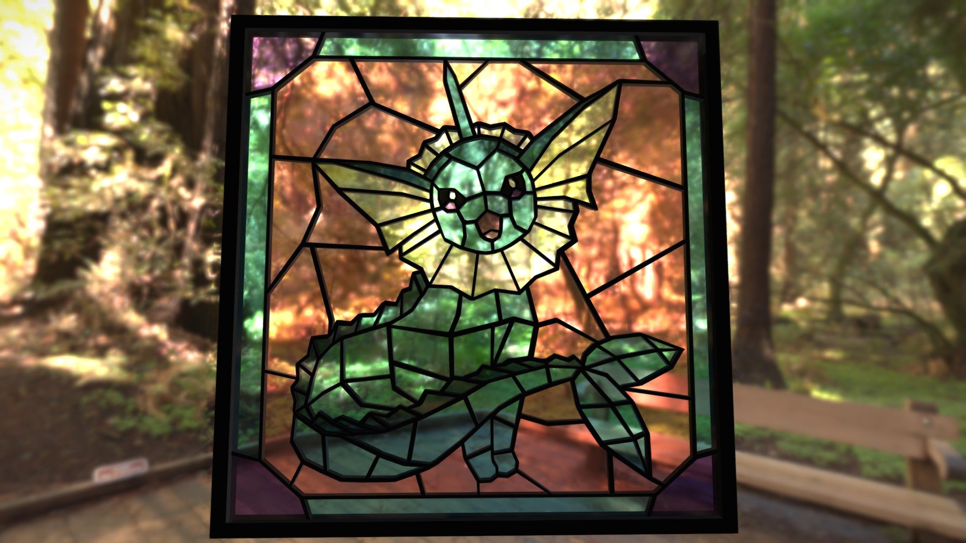 Vaporeon Stained Glass - Buy Royalty Free 3D model by Adeamor ...