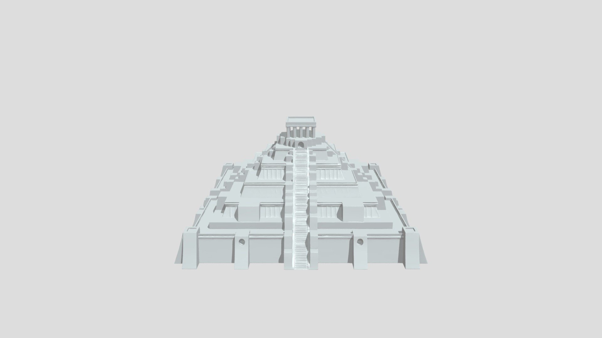 Ancient stepped temple structure - 3D model by atharvmirgal09 [7bce38b ...