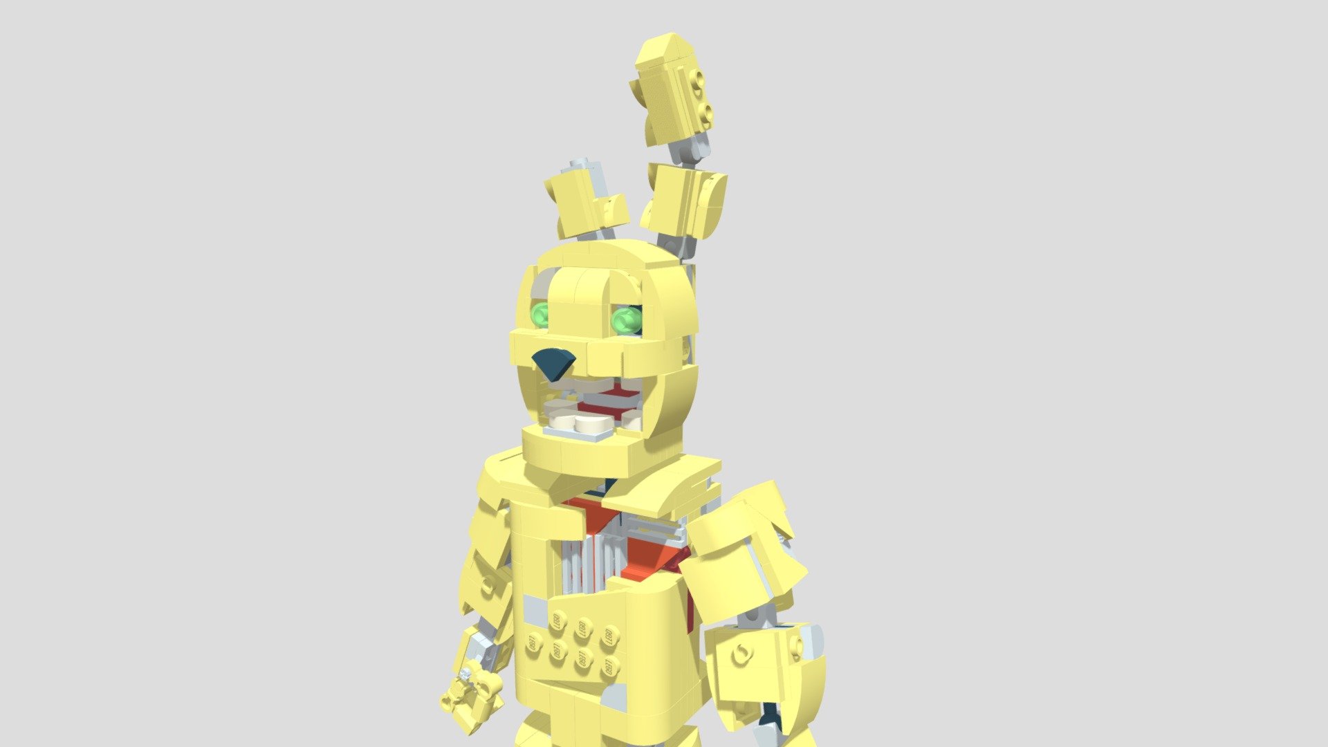 lego springtrap MOC - 3D model by Cameron-Mcwiggan [7bd2686] - Sketchfab