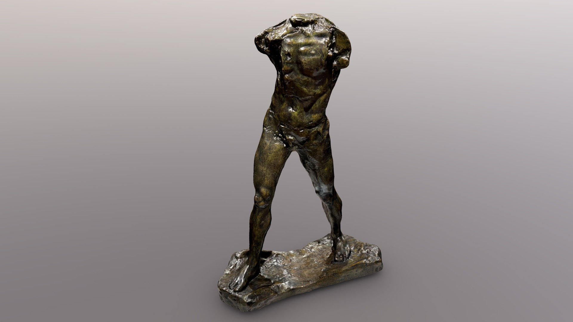Rodin - The Walking Man, Bronze, 1889 - Download Free 3D model by ...