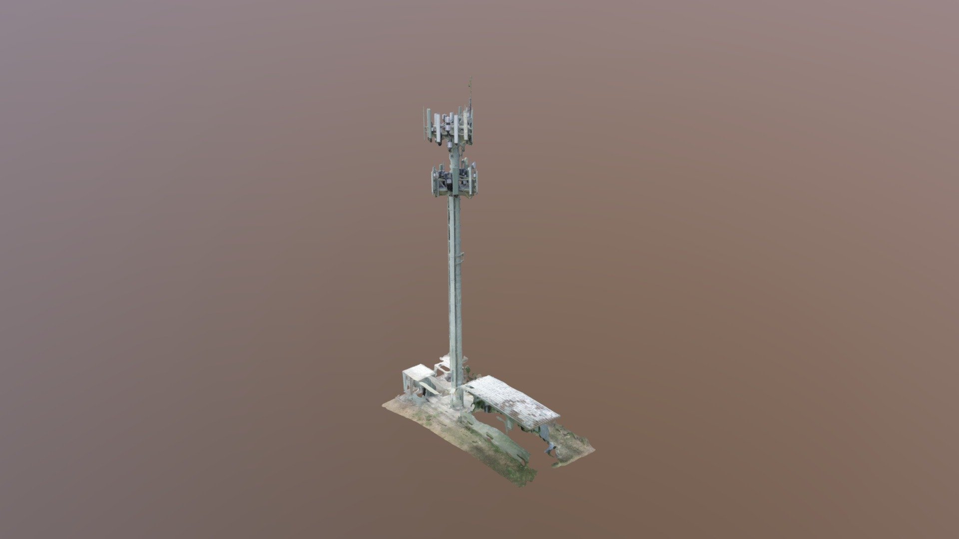 Telecommunications Tower - 3D Mesh - 3D model by dronetechnologies ...