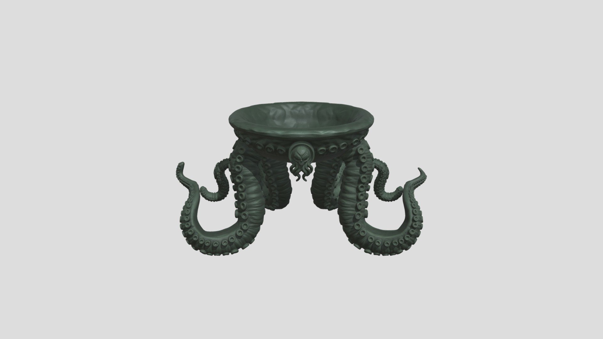 Cthulhu Tentacle Pet Bowl Stand STL | Eldritch… - Download Free 3D ...