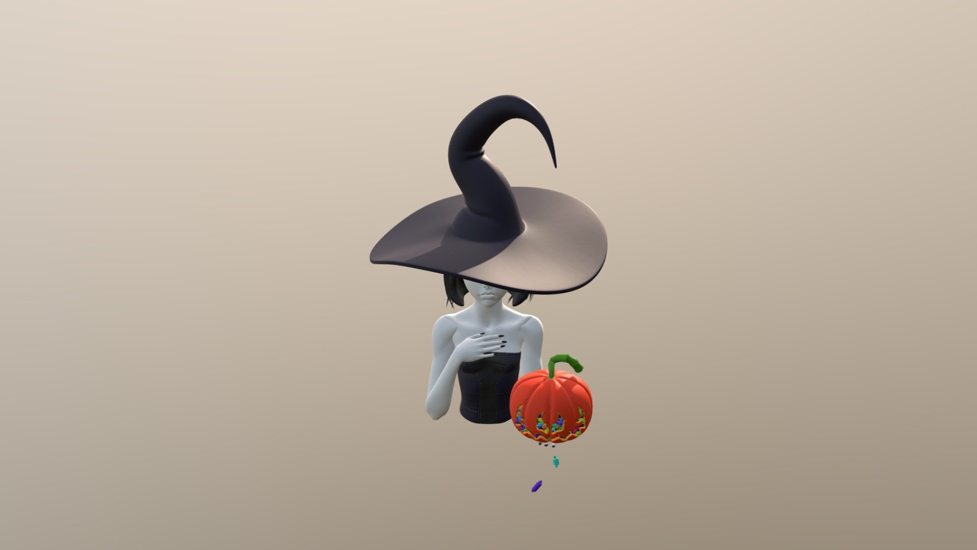 happy_halloween - Download Free 3D model by jeremiahogreen06 [7bd78d3 ...