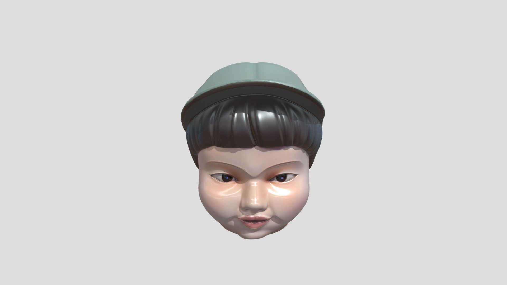 Squid game Cheol-su head model - Download Free 3D model by chul su ...