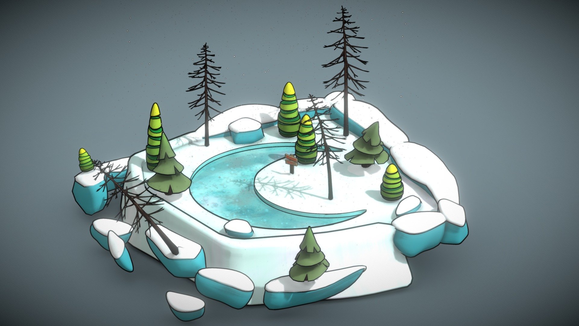 Snow Field - Download Free 3D model by Kigha [7bd9698] - Sketchfab