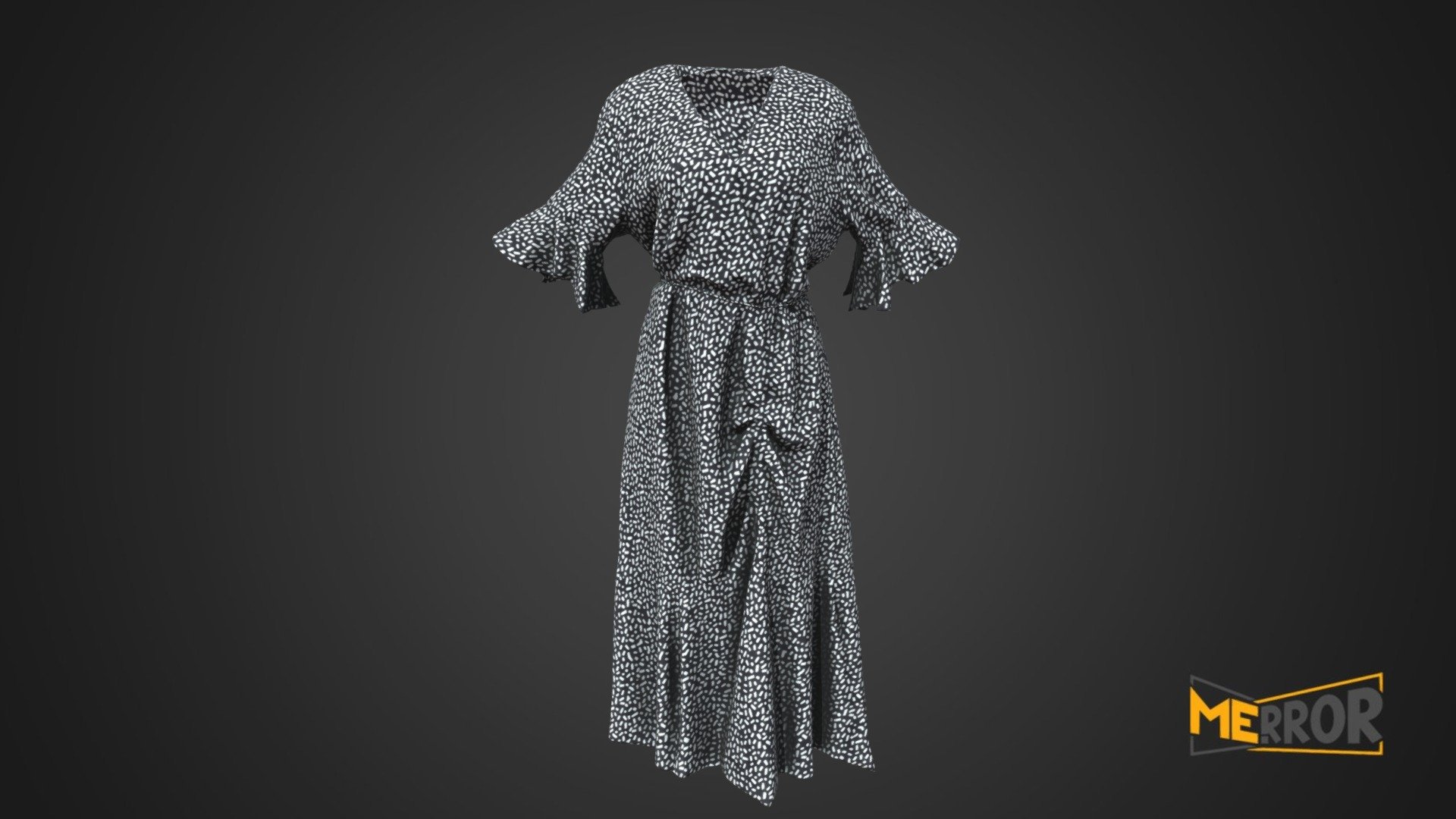 [Game-ready] Dot Pattern Dress - Buy Royalty Free 3D model by ME.RROR ...