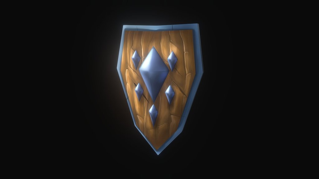 Hand painted Shield - 3D model by Kevin Ferapontov (@kev.frpntv ...