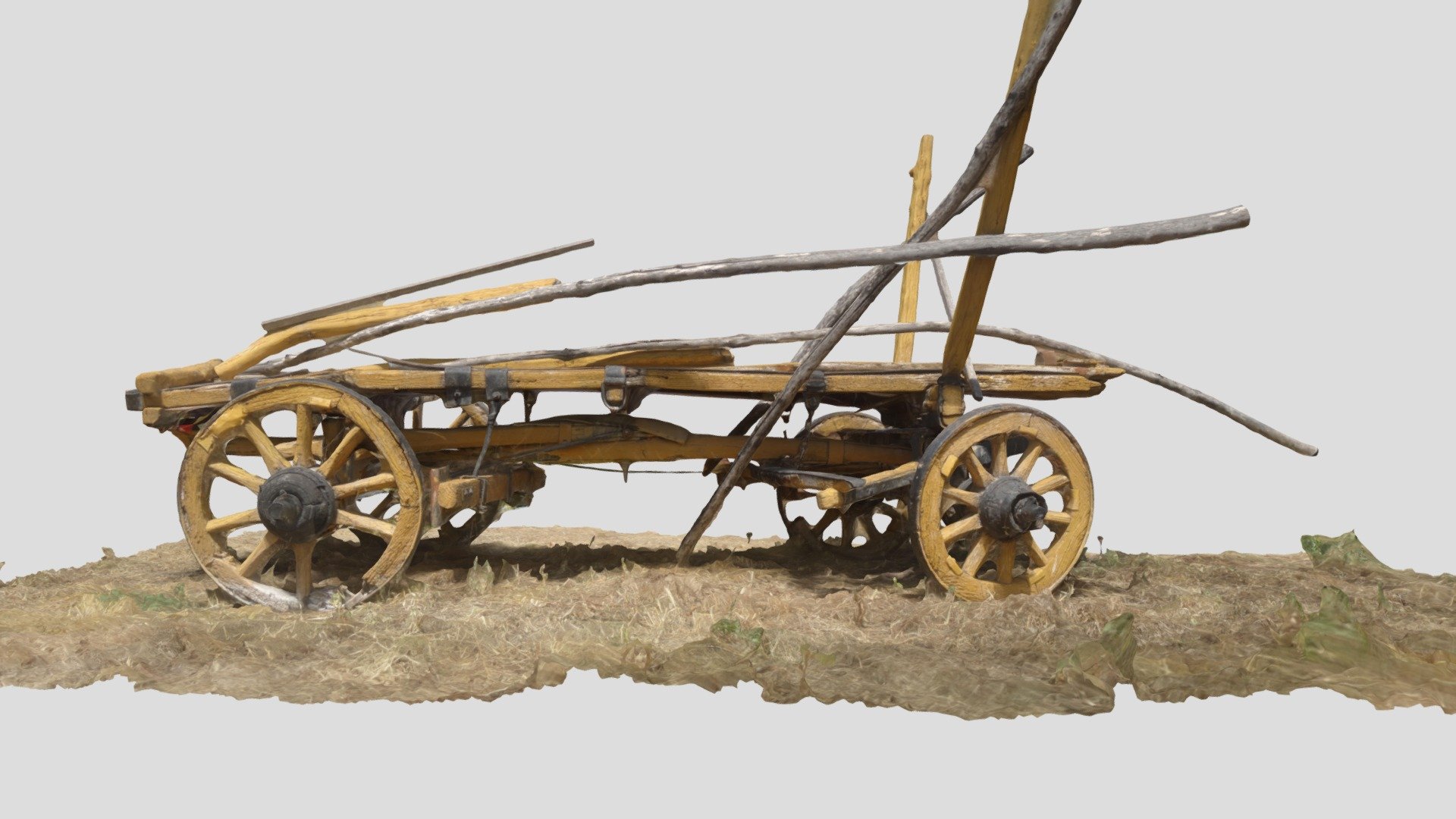 Horse chariot 3D model by photogrammetry - Download Free 3D model by ...