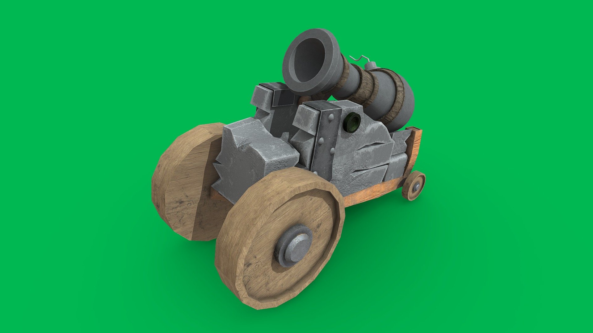 Cannon Gun - Download Free 3D model by Uğur Yakışık (@UgurYksk ...