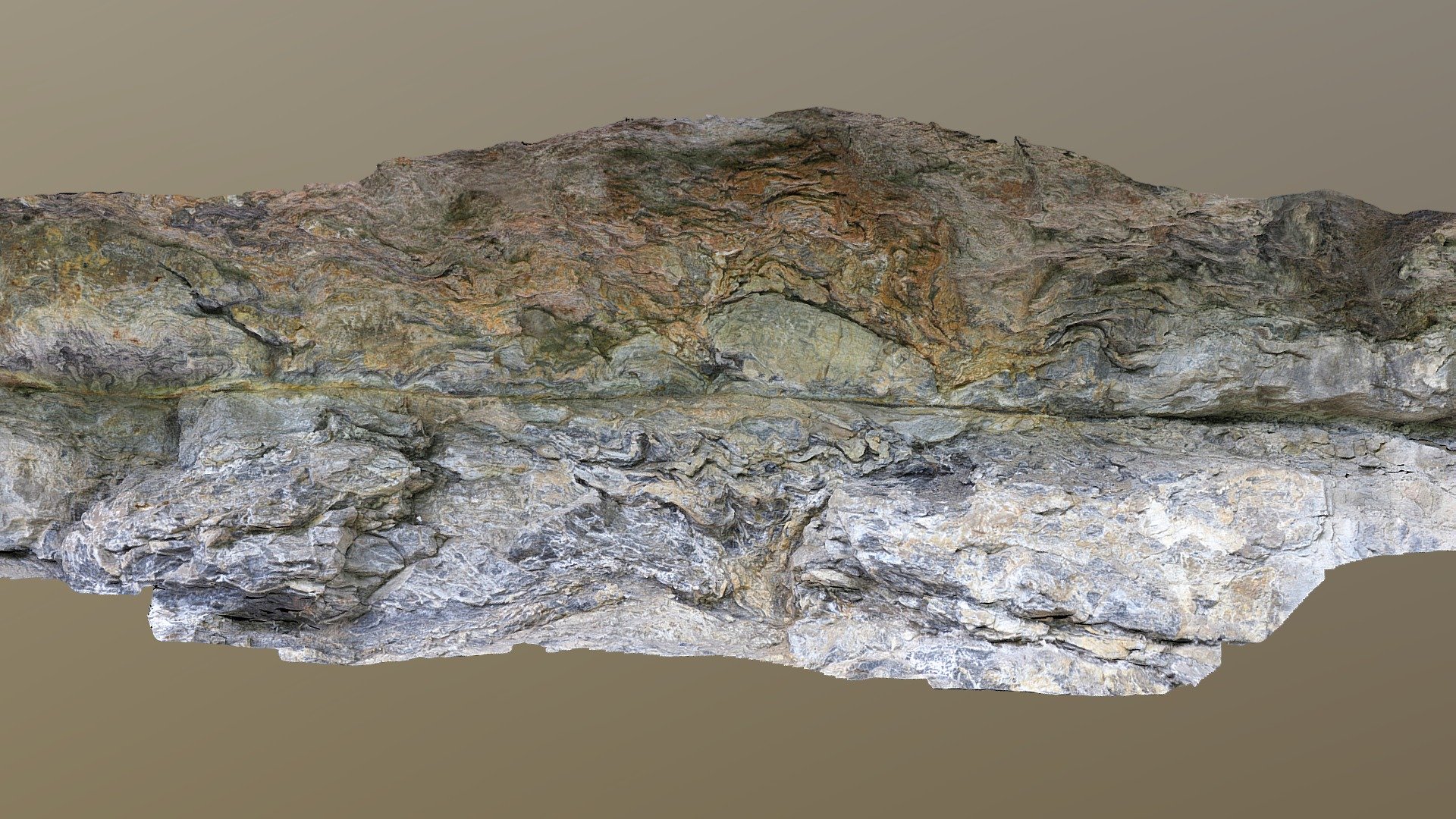 Glarus thrust zone, Lochsiten, Switzerland - 3D model by Marko Vrabec ...
