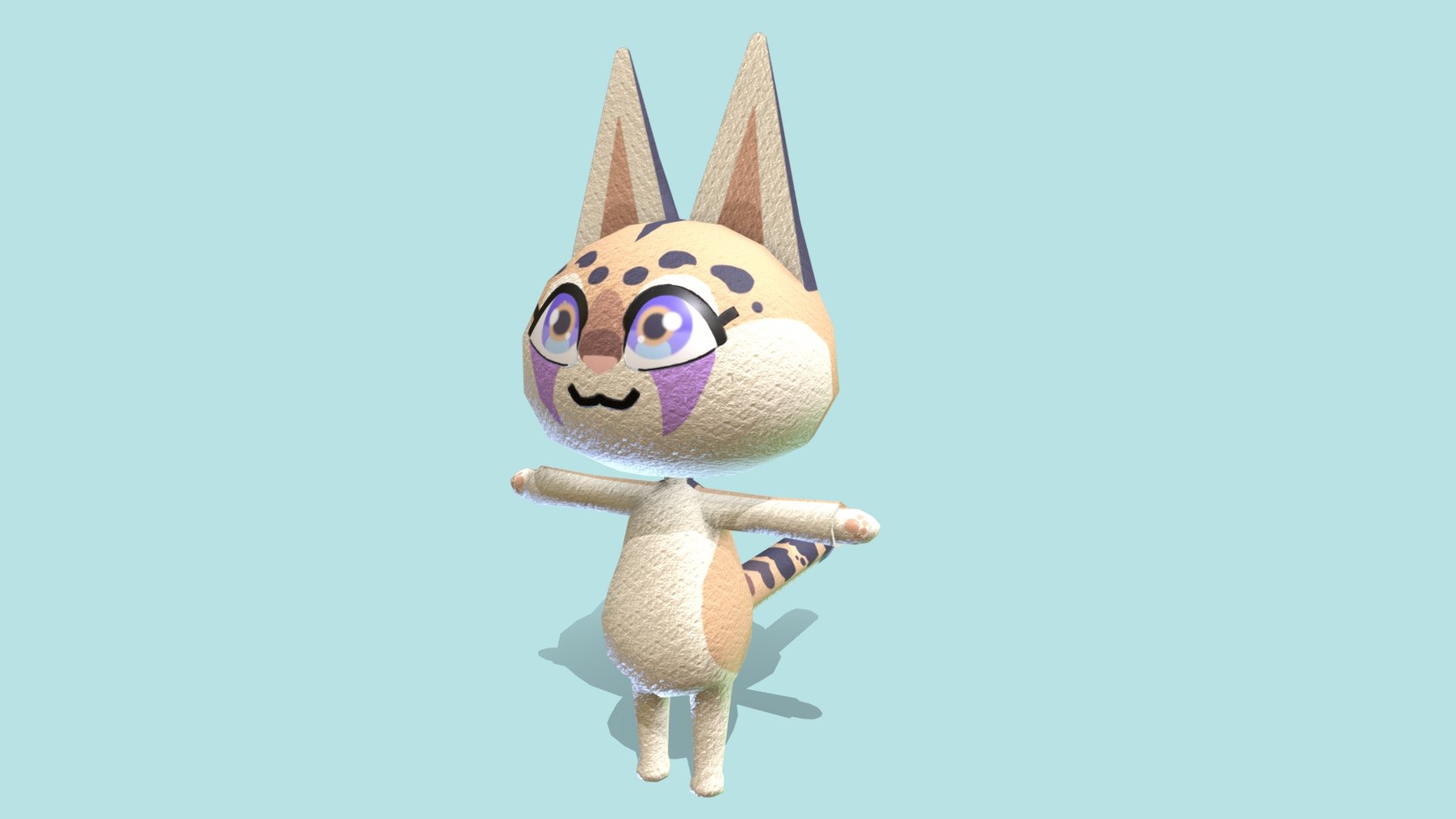 Animal Crossing Villager - Nyah - Download Free 3D model by ...
