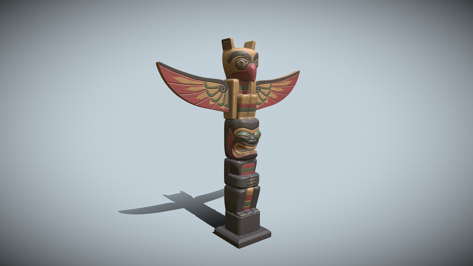 Totem Pole - 3D model by Stan (@Stas_SayHallo) [7bdd97a] - Sketchfab